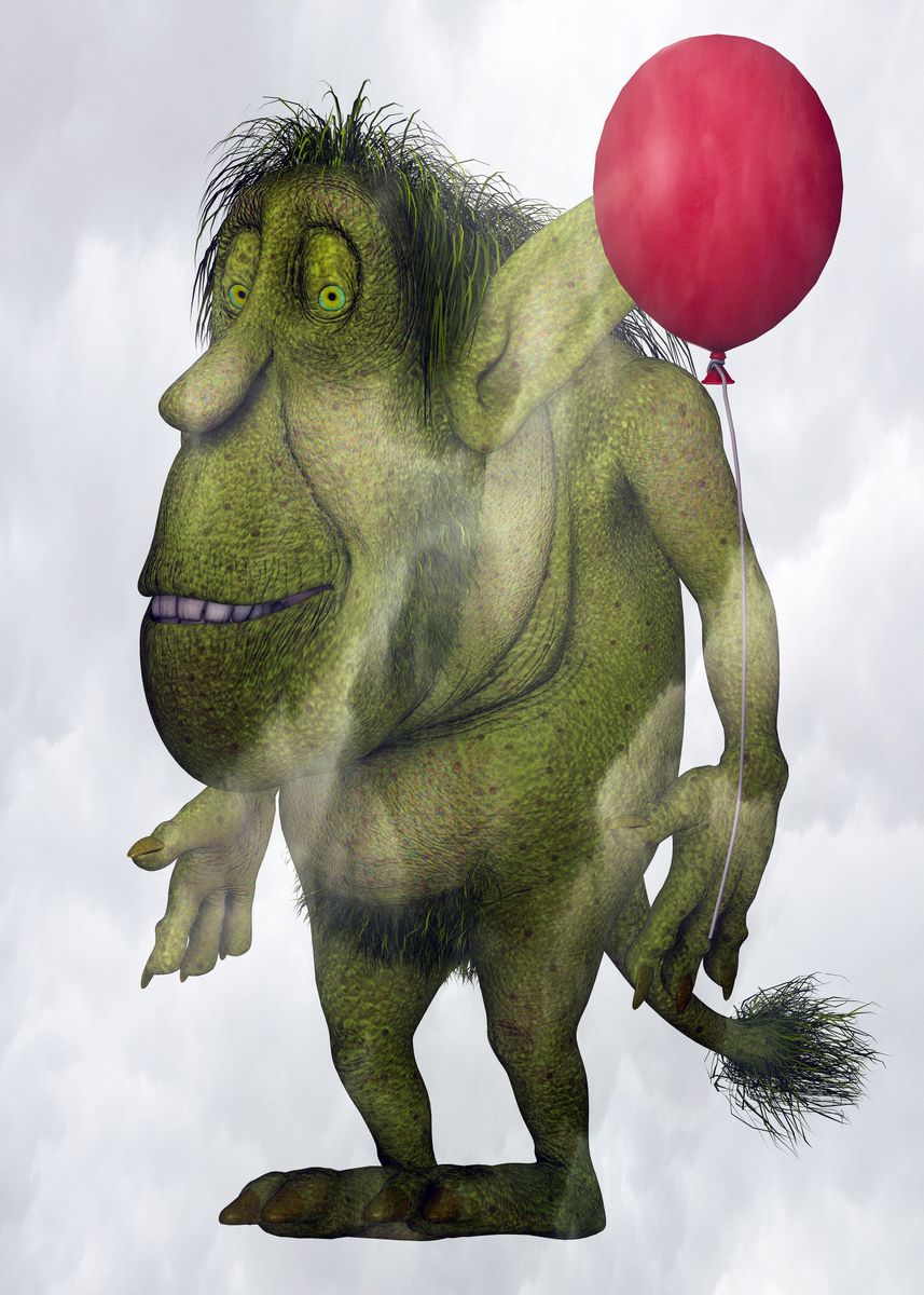 'Sandi Has Her Balloon' Poster, picture, metal print, paint by David ...