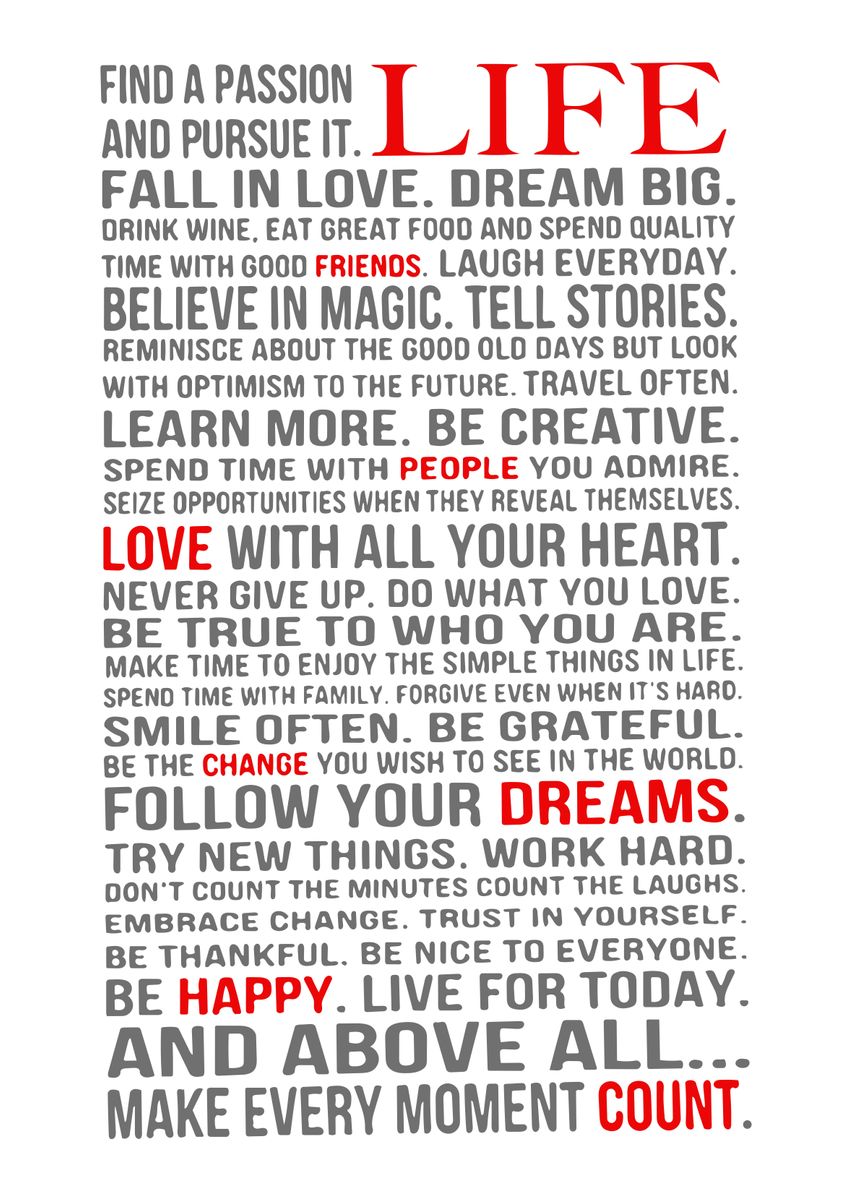 'All about life' Poster, picture, metal print, paint by Jirka Svetlik ...