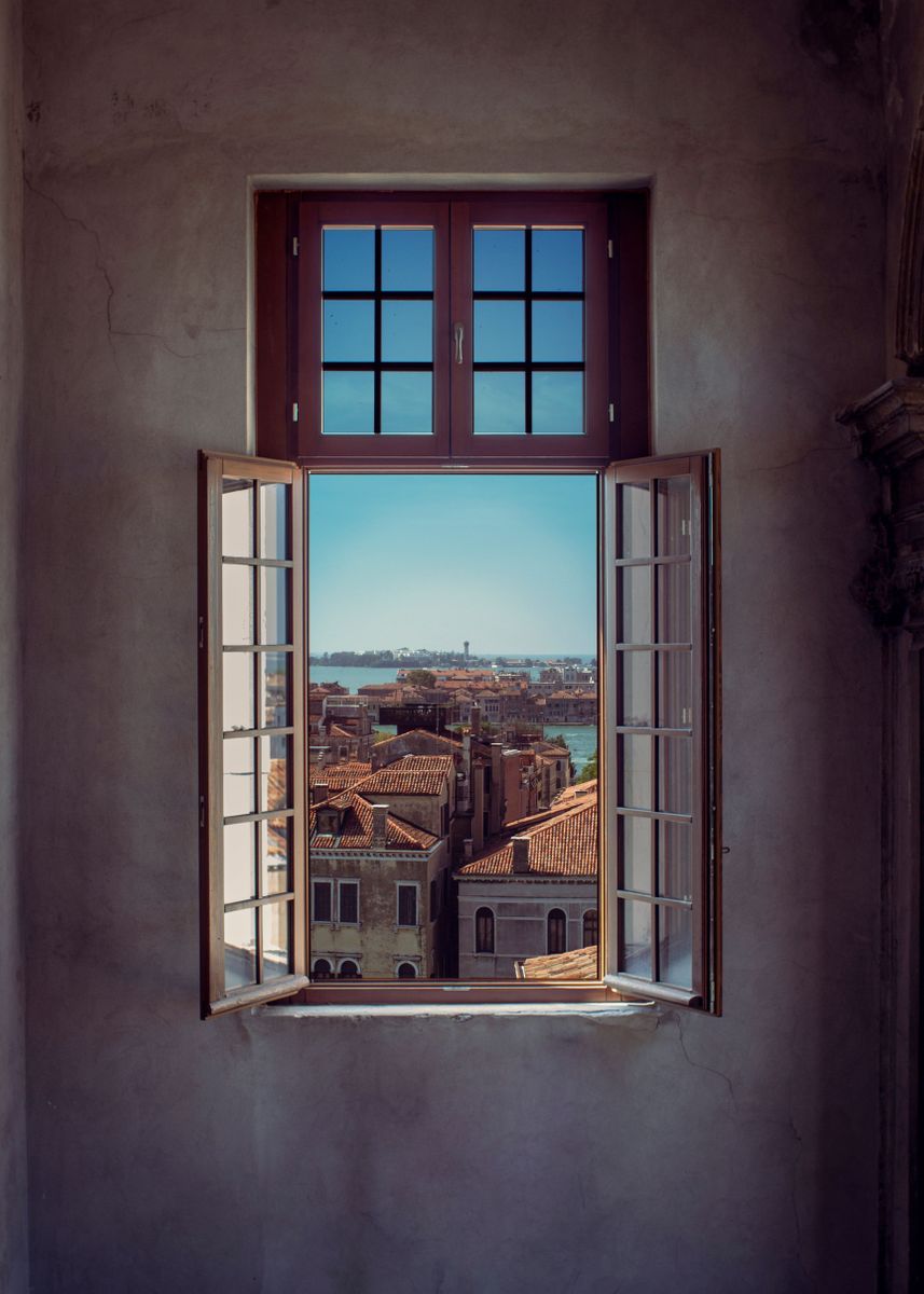 'Venice - Window View' Poster, picture, metal print, paint by Evi ...