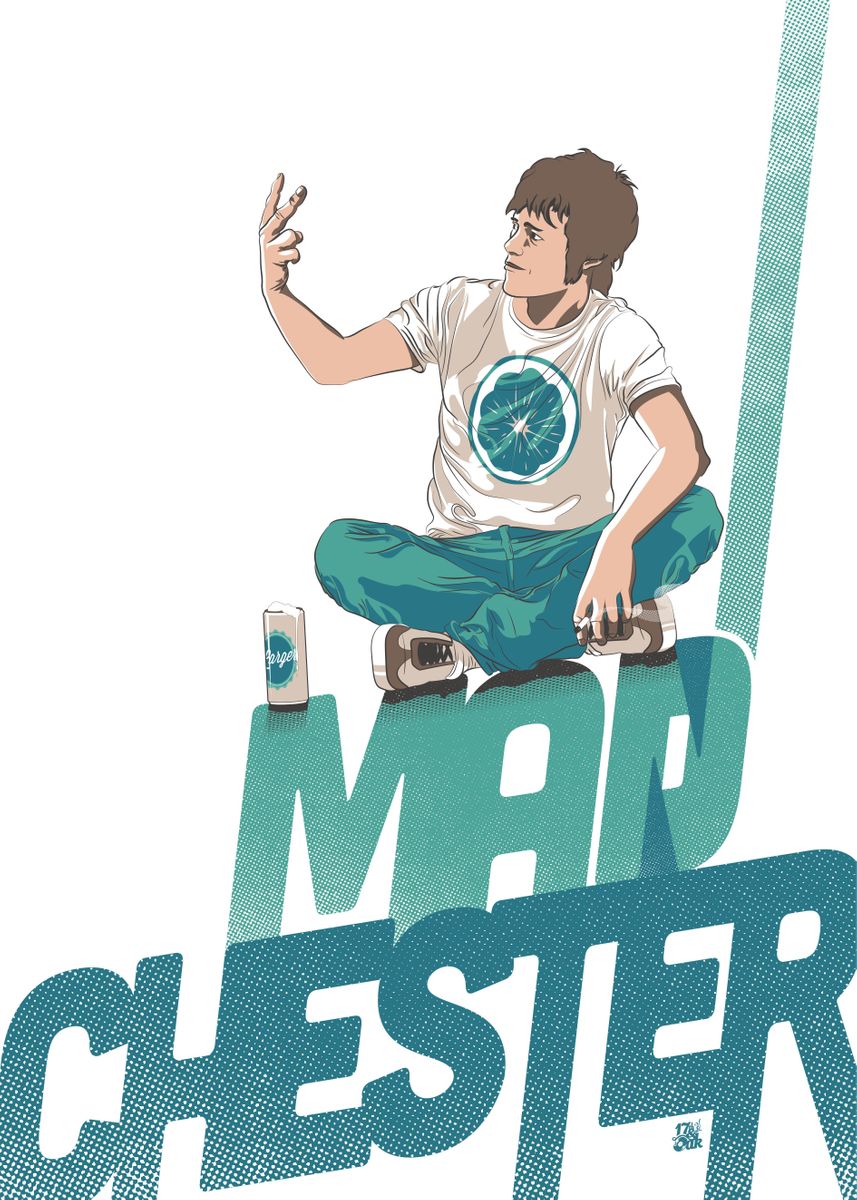 'Madchester from Manchester' Poster, picture, metal print, paint by ...
