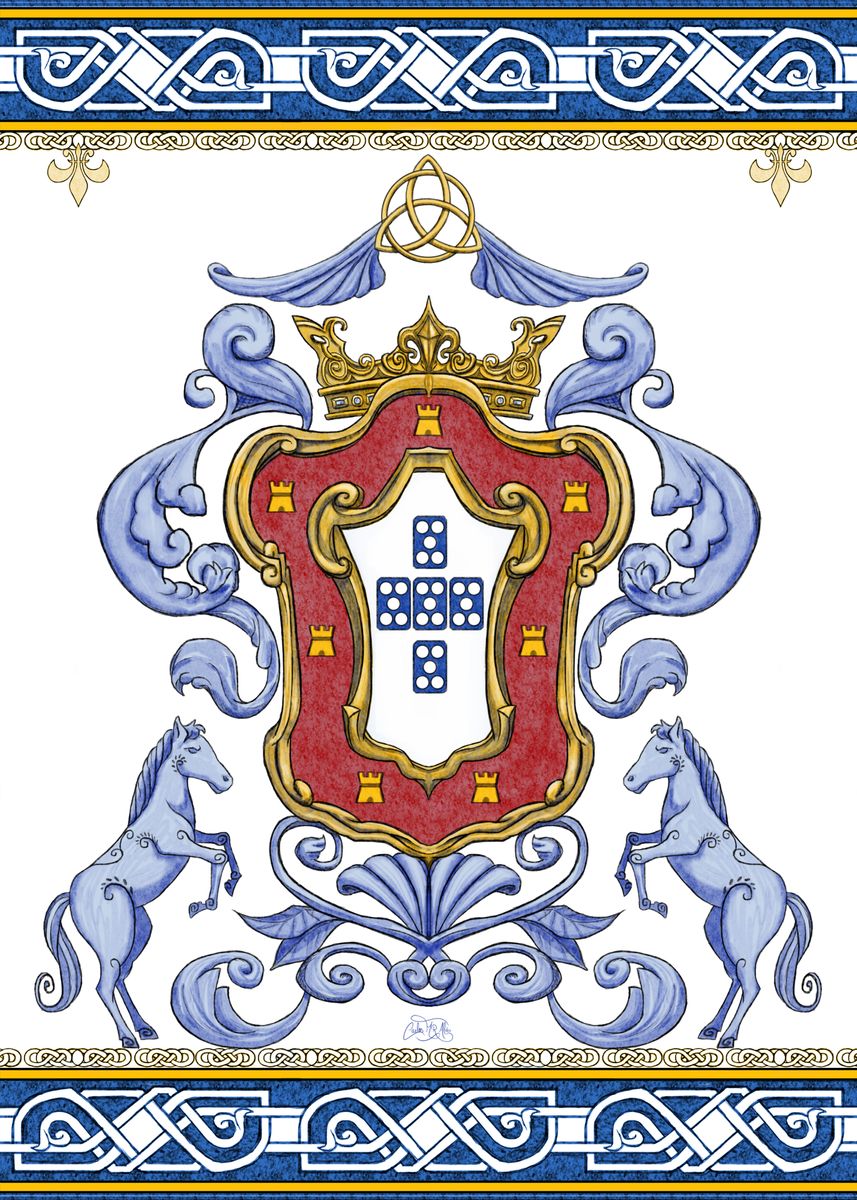 'Portuguese Crest' Poster by Carlos M R Alves | Displate