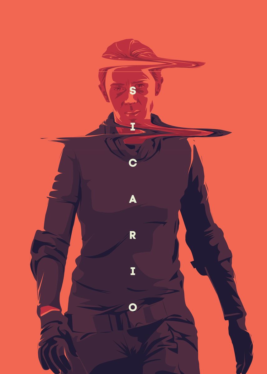 'Sicario' Poster, picture, metal print, paint by Fourteen Lab | Displate