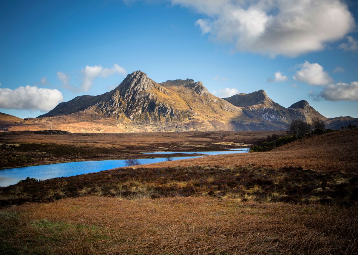 'Highland Mountains.' Poster by David Hare | Displate