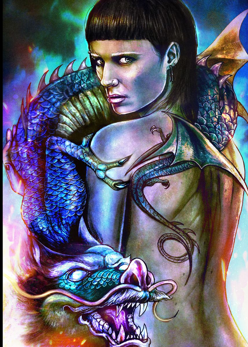 'Salander' Poster by Mohammad Jilani | Displate