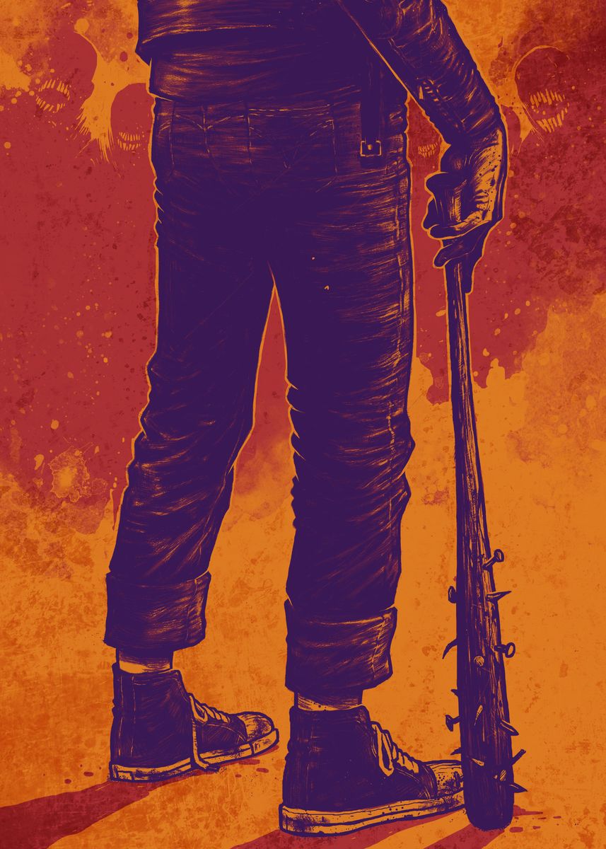 'Spiked Bat' Poster, picture, metal print, paint by G75 | Displate