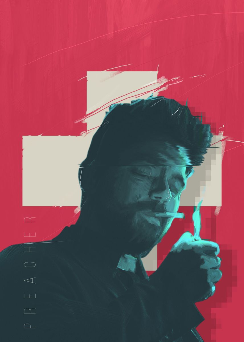 'Preacher series - alternative poster' Poster, picture, metal print ...