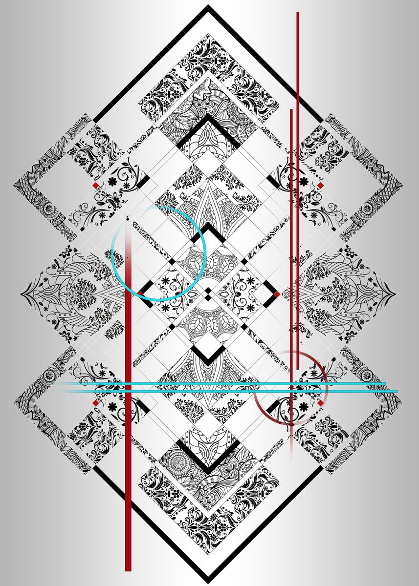 'Symmetric' Poster by Alexandre Ibáñez | Displate