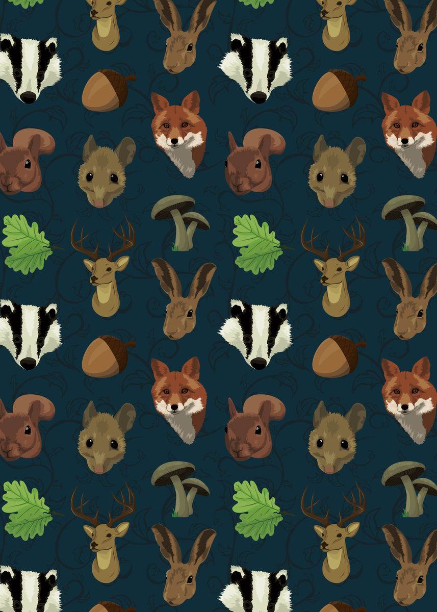 'Woodland Escape' Poster by Adam Jordan | Displate