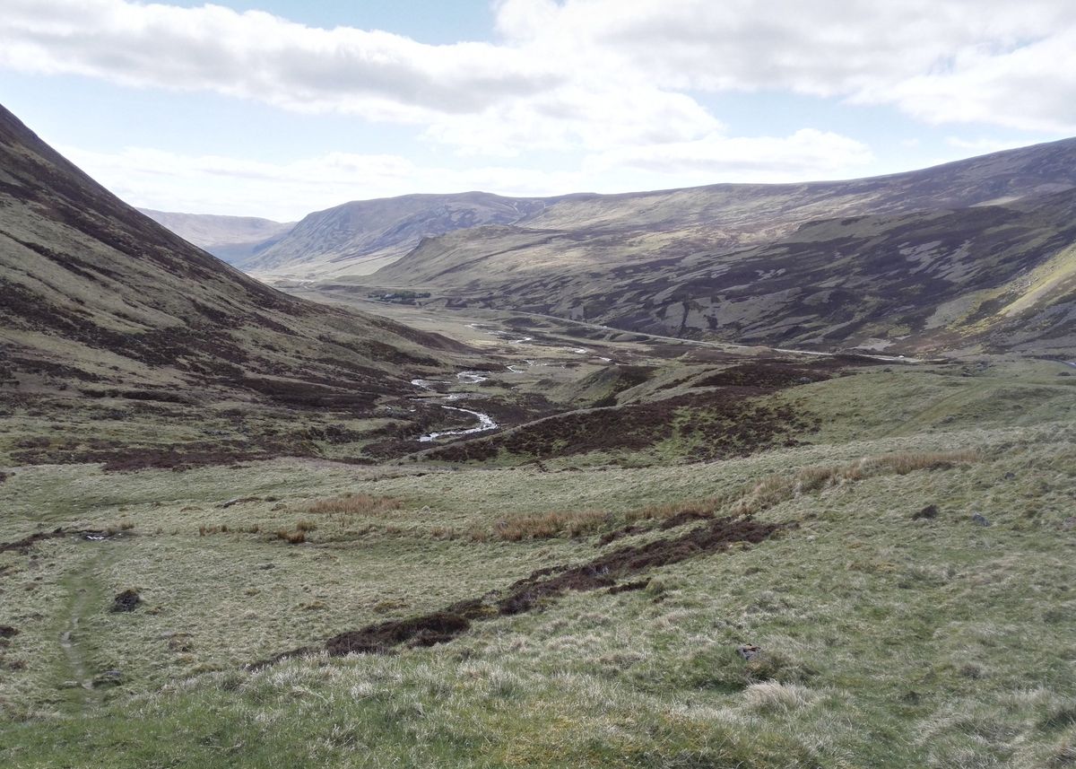 'Glen Shee in summer, looking South.' Poster by Mitchell Brown | Displate