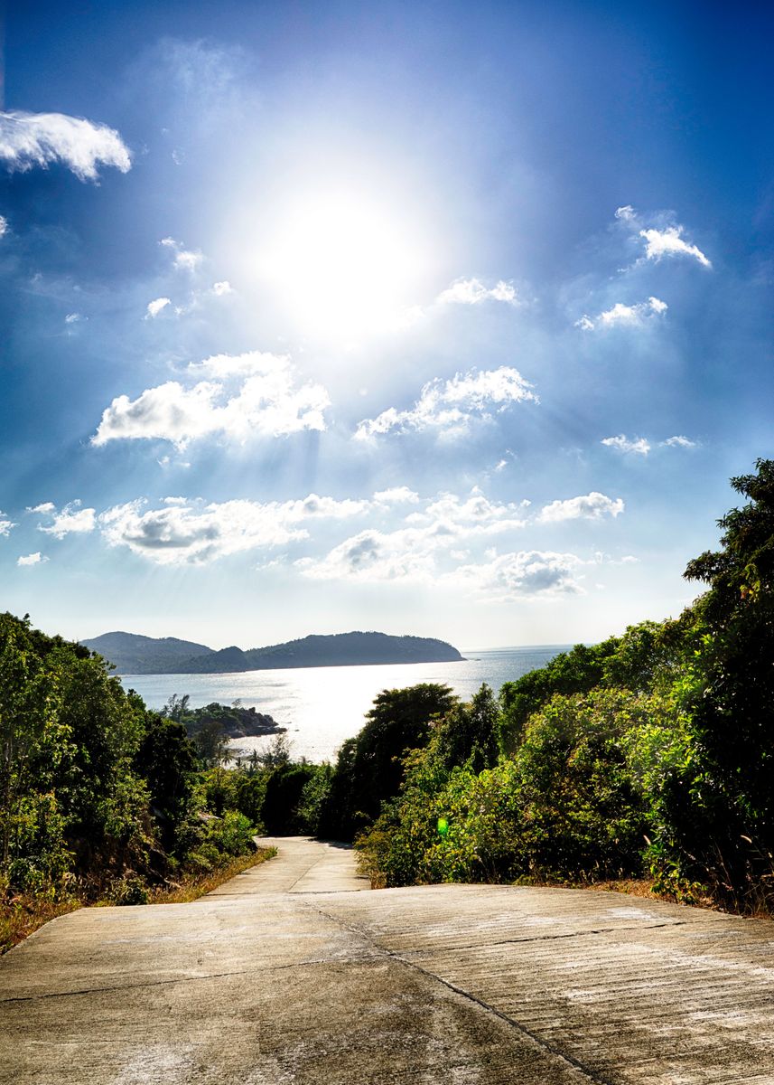 'The Sunny Road' Poster, picture, metal print, paint by Karol ...