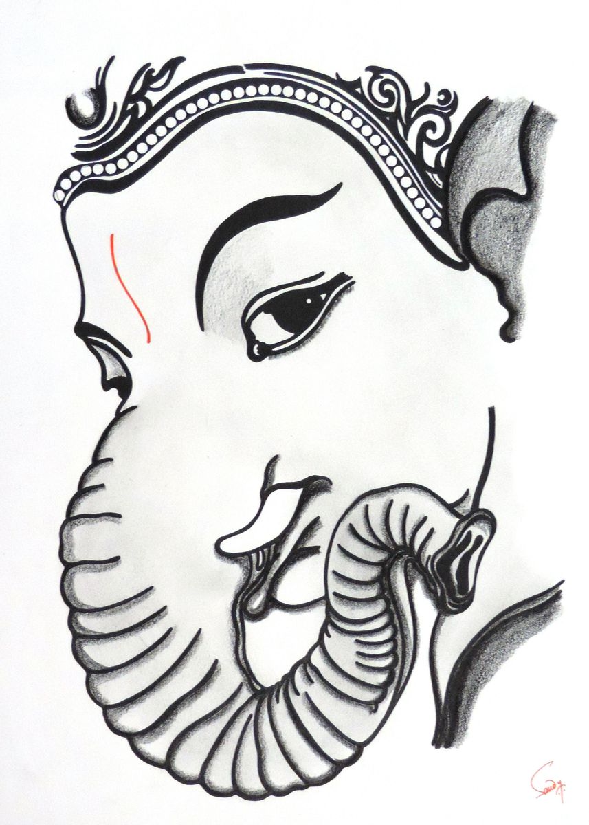 'Original sketch on paper in pen and pencil.' Poster by Sandeep Handa ...