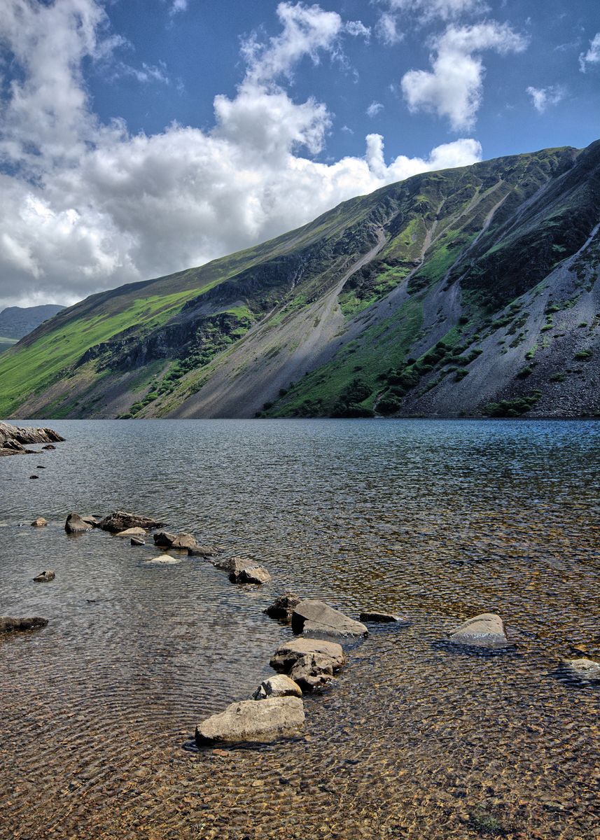 'The screes at Wastwater in the Lake District National P ... ' Poster ...