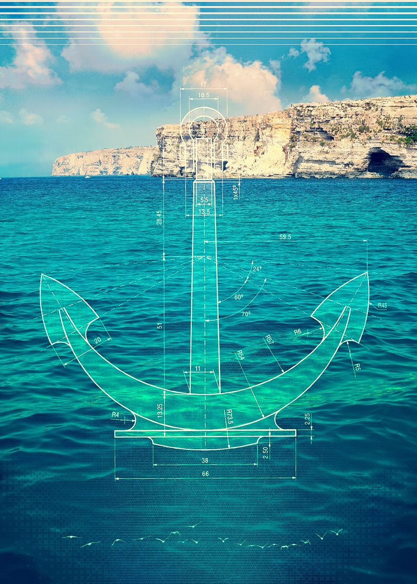 'Sailing the Deep Sea' Poster by Eva Nev | Displate