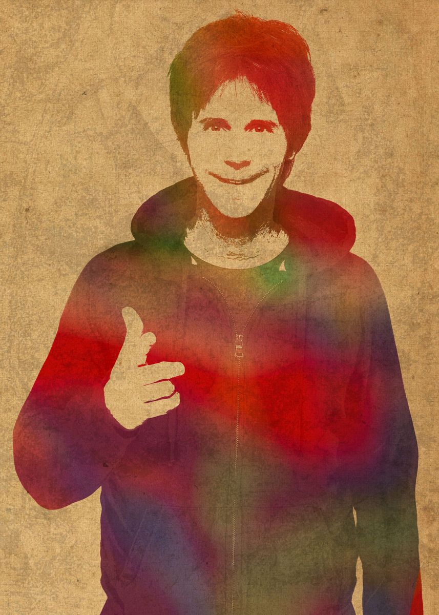 'Dana Carvey Comedian Actor Watercolor Portrait on Canva ... ' Poster ...