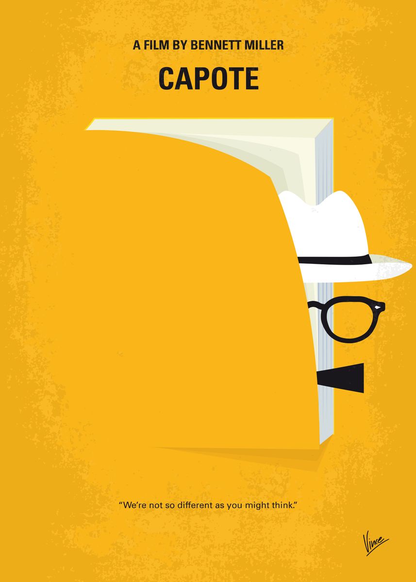 'No671 My Capote minimal movie poster In 1959, Truman C ... ' Poster ...