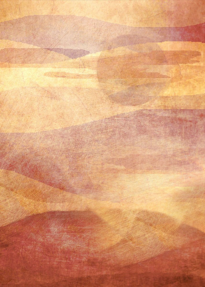 'Desert Sand' Poster, picture, metal print, paint by Aurora Art | Displate