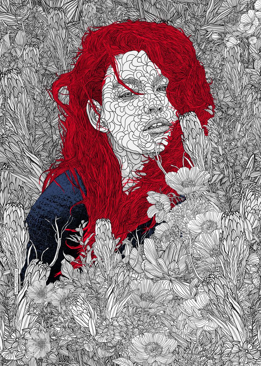 'deep Shade' Poster, picture, metal print, paint by PedroTapa | Displate