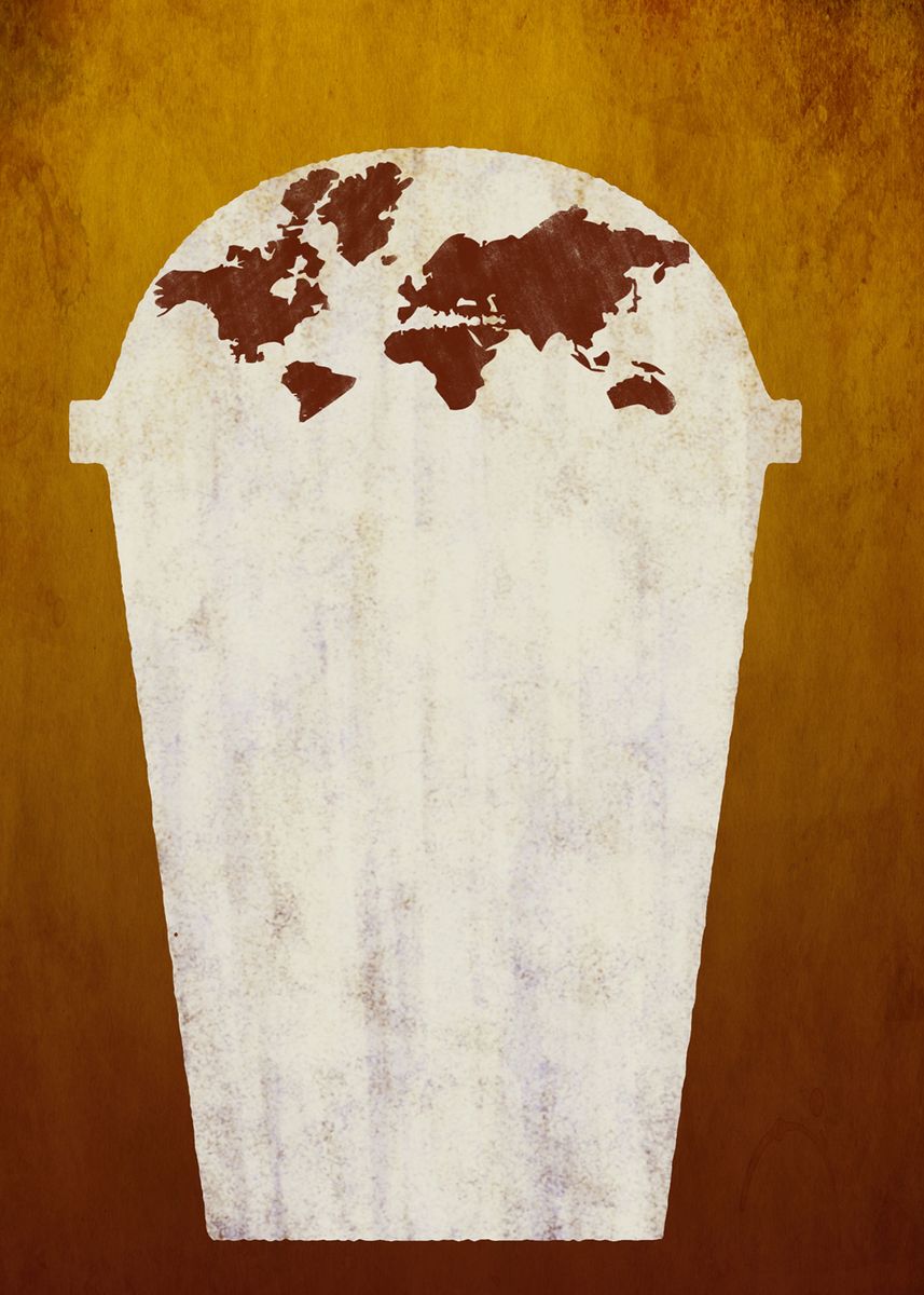 'Coffee world' Poster, picture, metal print, paint by gunberk gulderen ...