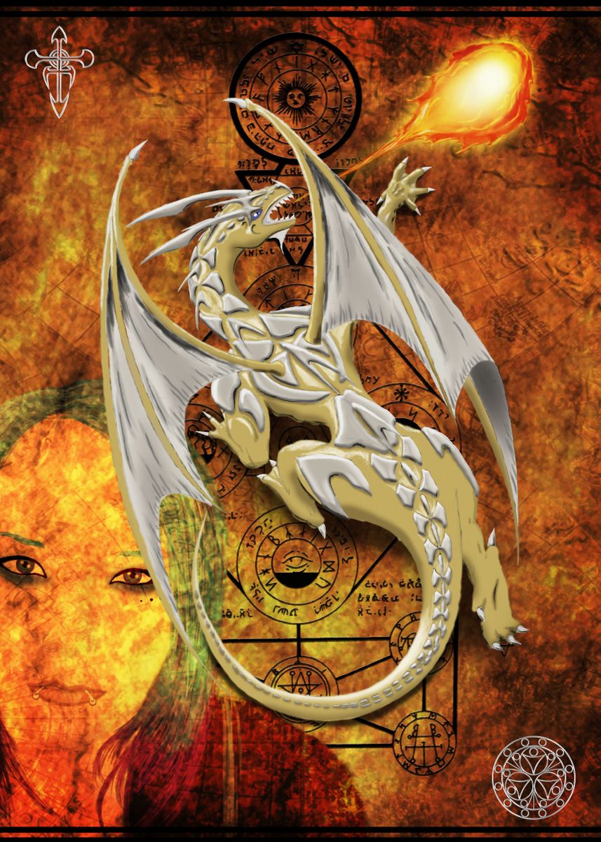 'Gold Dragon, Inspired by The Slayers anime' Poster, picture, metal ...
