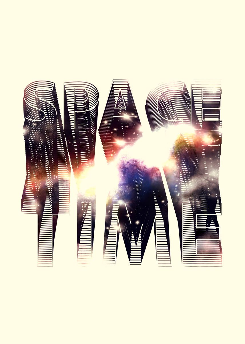 'Space Time' Poster, picture, metal print, paint by Nicebleed | Displate