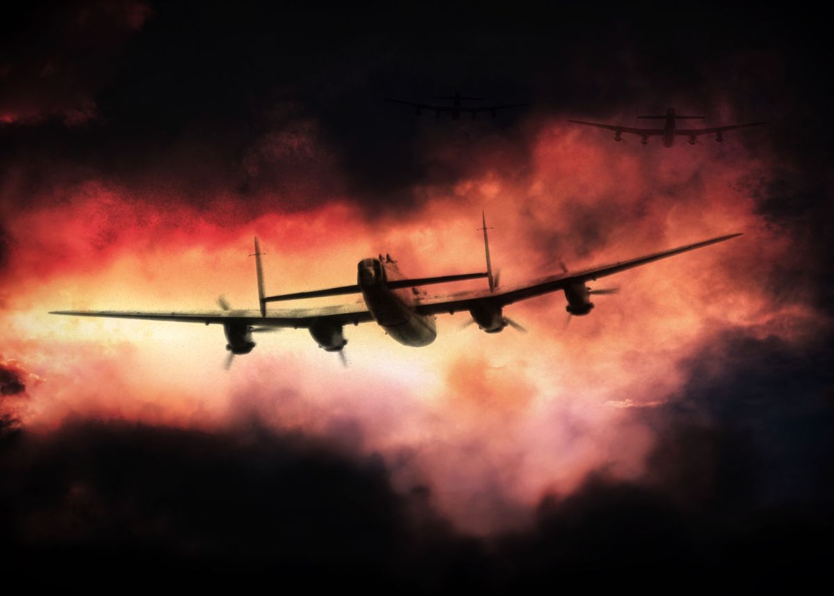 'The legendary Avro lancaster Bomber' Poster by Airpower Art | Displate