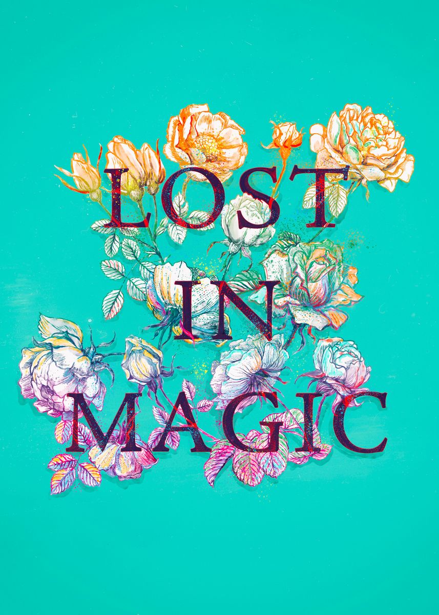 'Lost in Magic' Poster, picture, metal print, paint by 38 Sunsets ...