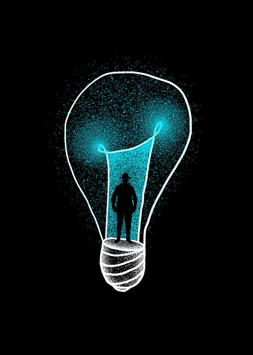 'Door Light Bulb' Poster, picture, metal print, paint by Tofan ...