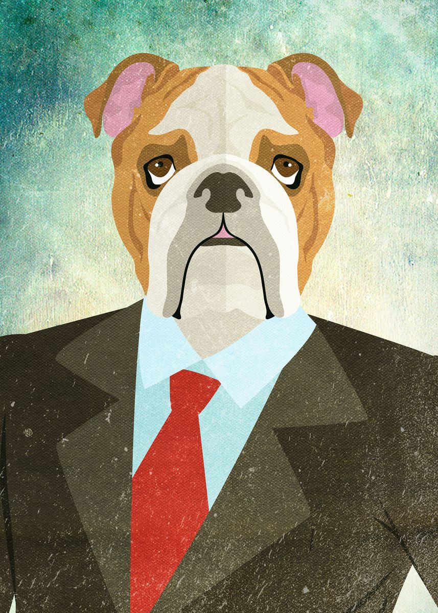 'Mr. Woof' Poster, picture, metal print, paint by Alexandre Ibáñez ...