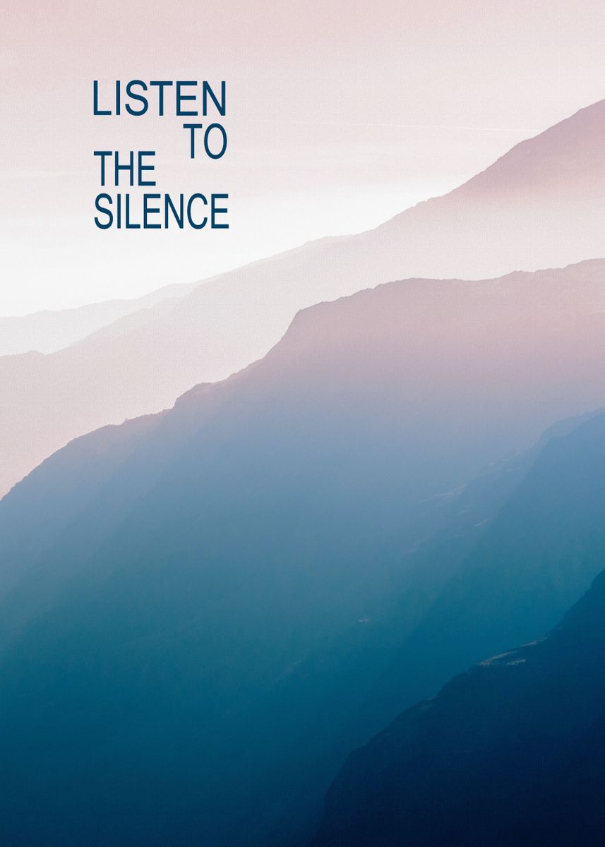 'Listen to the Silence' Poster, picture, metal print, paint by Klara ...