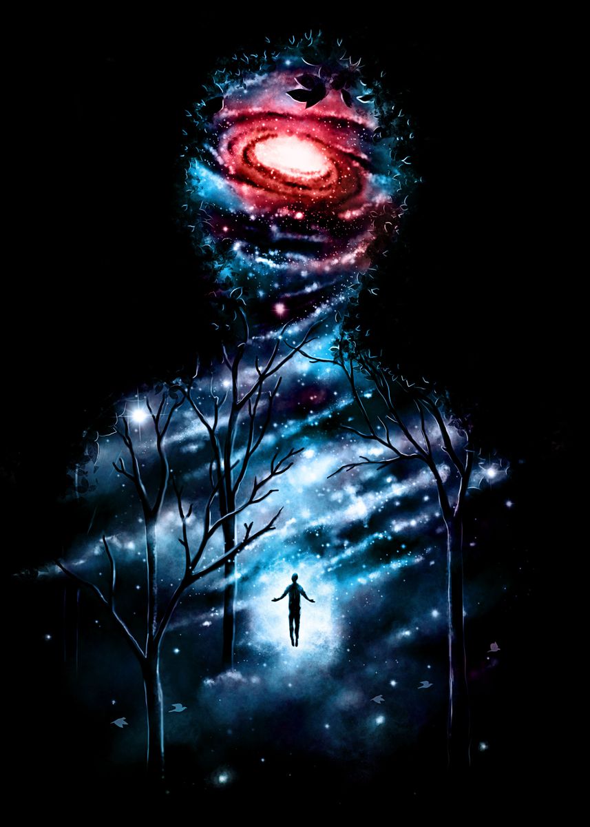 'Transcend' Poster, picture, metal print, paint by Nicebleed | Displate