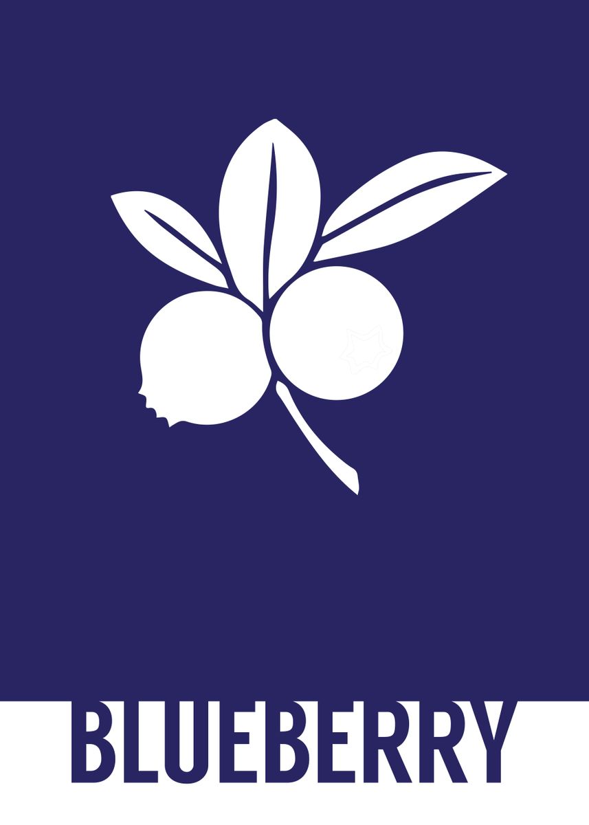 'Blueberry.' Poster by Design Turnpike | Displate