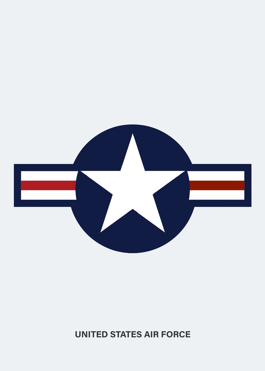 'Simple United states roundel. ' Poster, picture, metal print, paint by ...