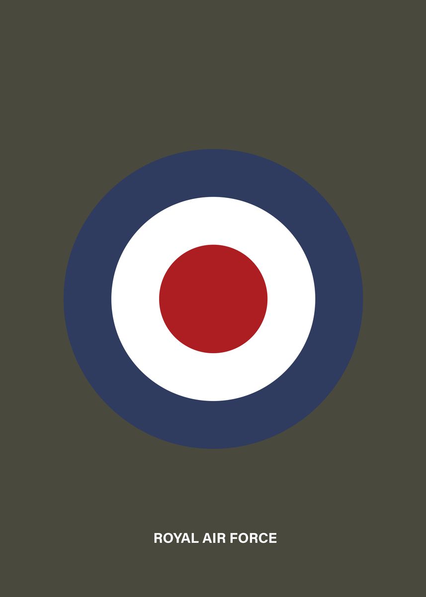 'Simple Royal Air Force roundel. ' Poster by Alexander Clark | Displate