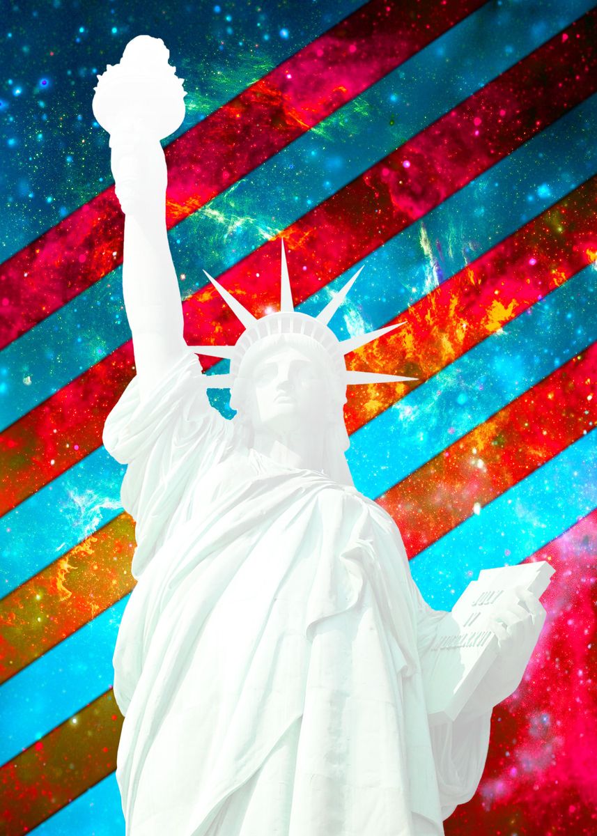 'Liberty Pop Art' Poster by Roberto Caporilli | Displate