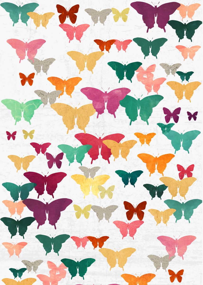 'A colorful butterfly ' Poster, picture, metal print, paint by Ka Kel ...