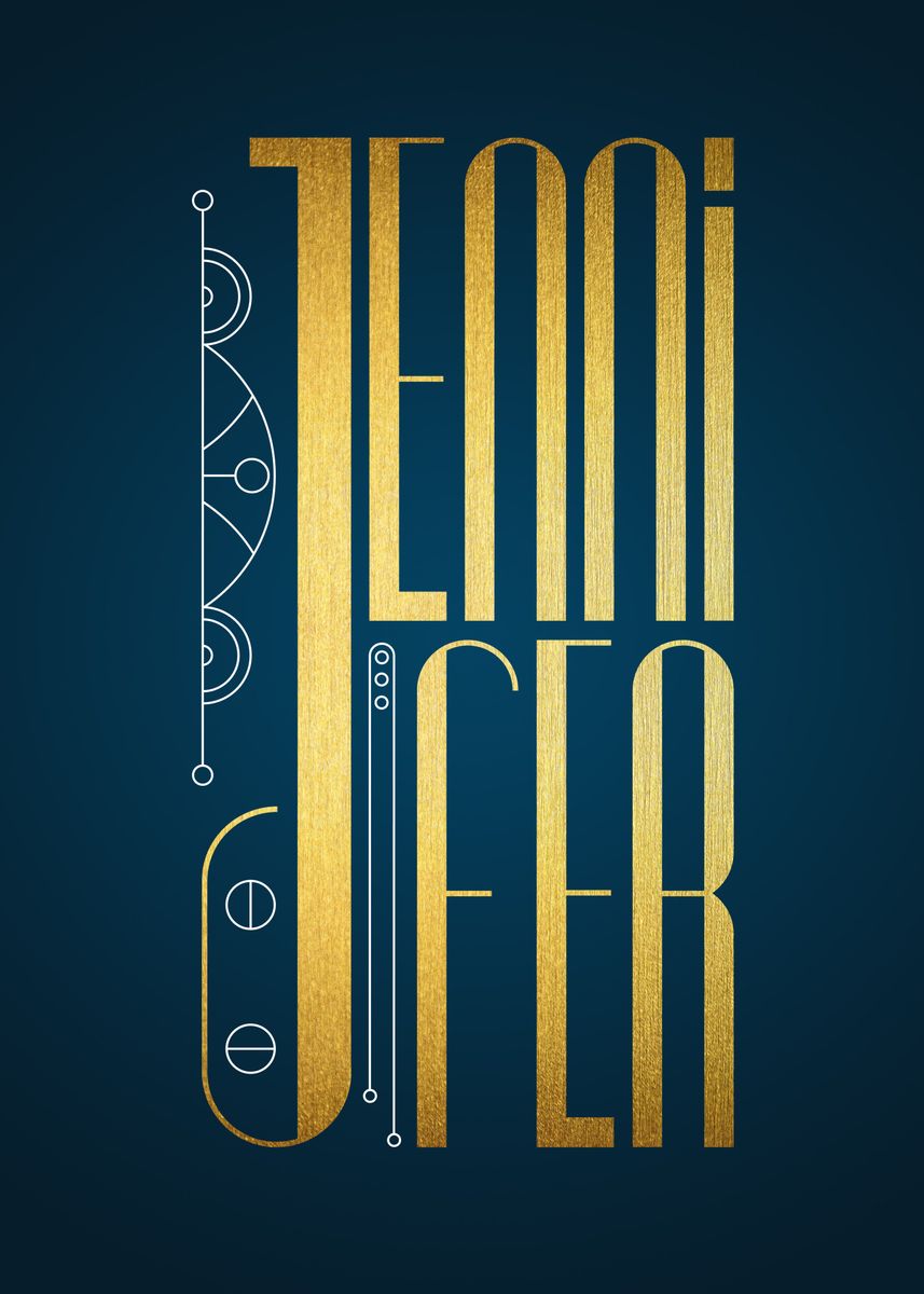 'JENNIFER. 'My Name' Collection: Typography designed by ... ' Poster ...