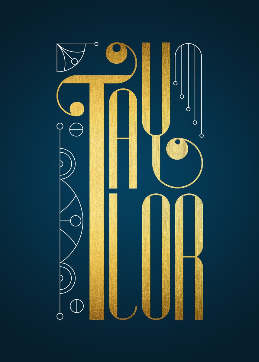 'TAYLOR. 'My Name' Collection: Typography designed by ha ... ' Poster ...