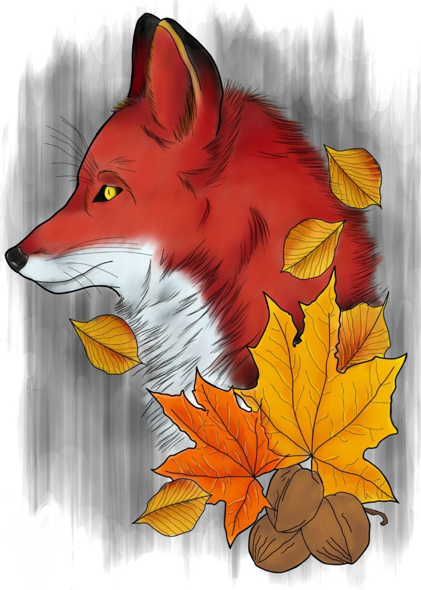 'The Fox' Poster by Bry Pratt | Displate