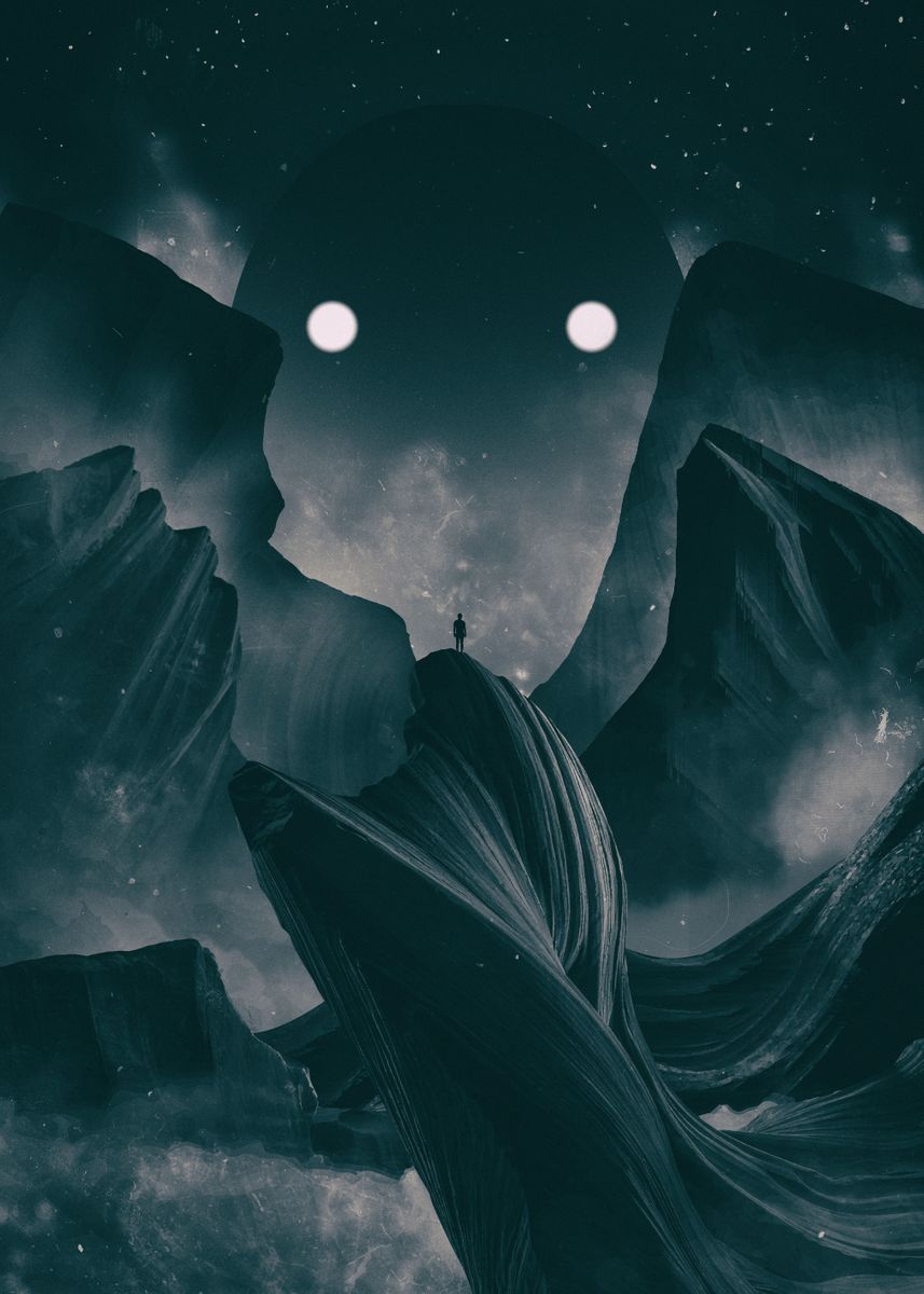 'Staring Contest' Poster, picture, metal print, paint by Adam Priester ...