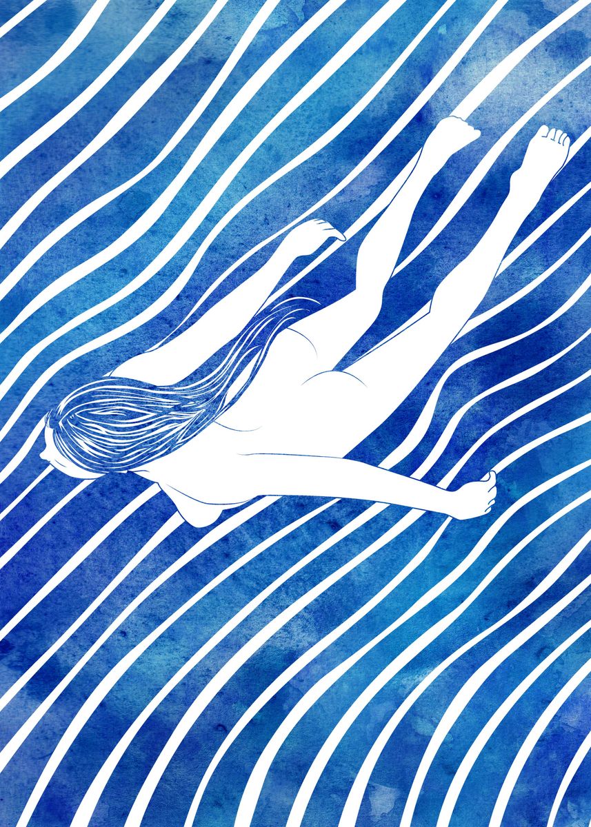 'Water Nymph 64 — A mythological sea nymph created with ... ' Poster ...