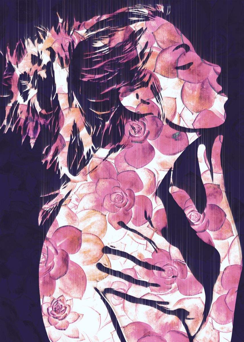 'Alice in Flowerland by Lisa Guen Design' Poster, picture, metal print ...