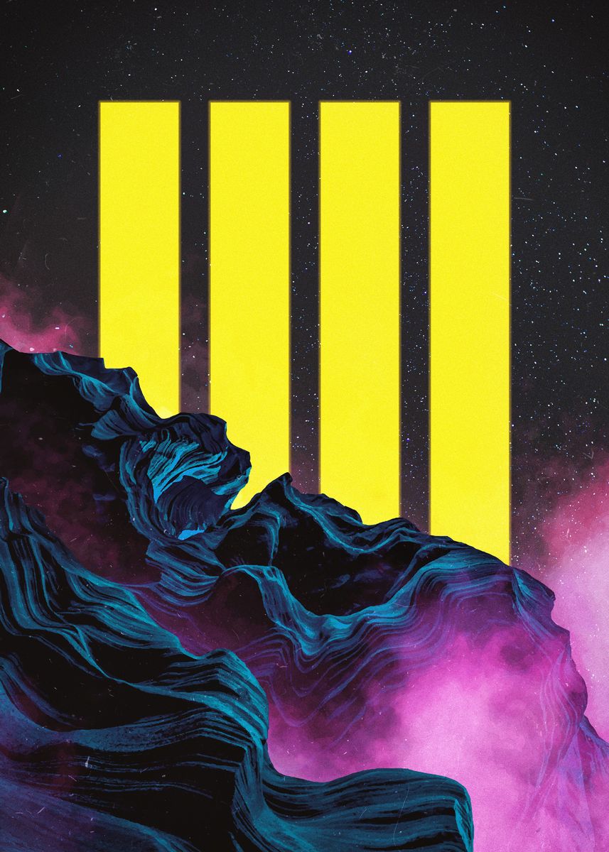 'Four' Poster, picture, metal print, paint by Adam Priester | Displate