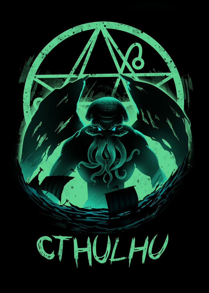 'Rise of Cthulhu' Poster, picture, metal print, paint by vp trinidad ...
