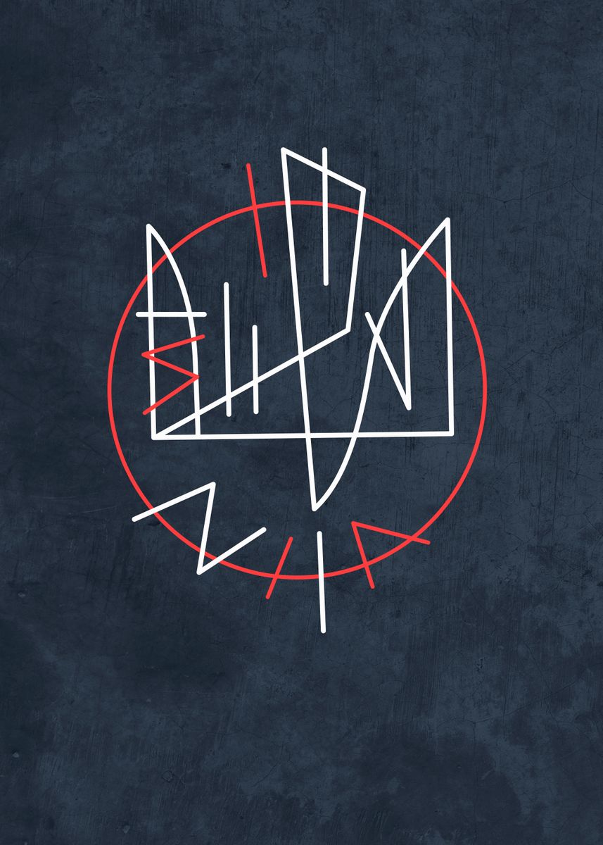 'Hand drawn vector illustration or drawing of a contempo ... ' Poster ...