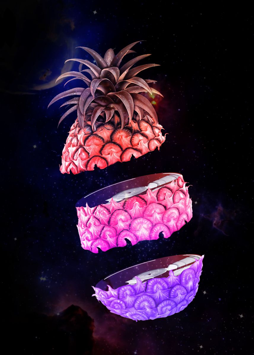 'pineapple summer music' Poster by kiryadi kiryadi | Displate