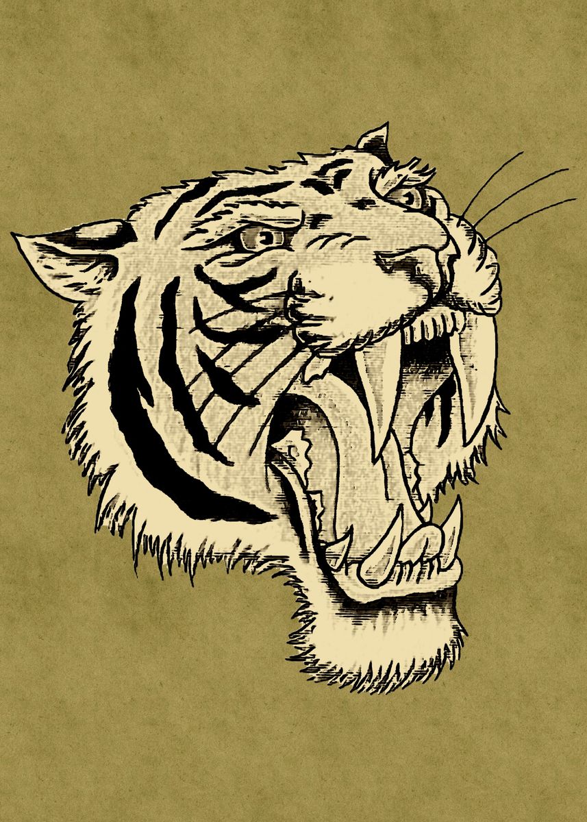 'The Roar' Poster, picture, metal print, paint by Fotios Pavlopoulos ...