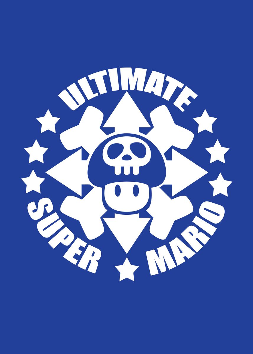 'Ultimate Super Mario' Poster, picture, metal print, paint by Lady ...