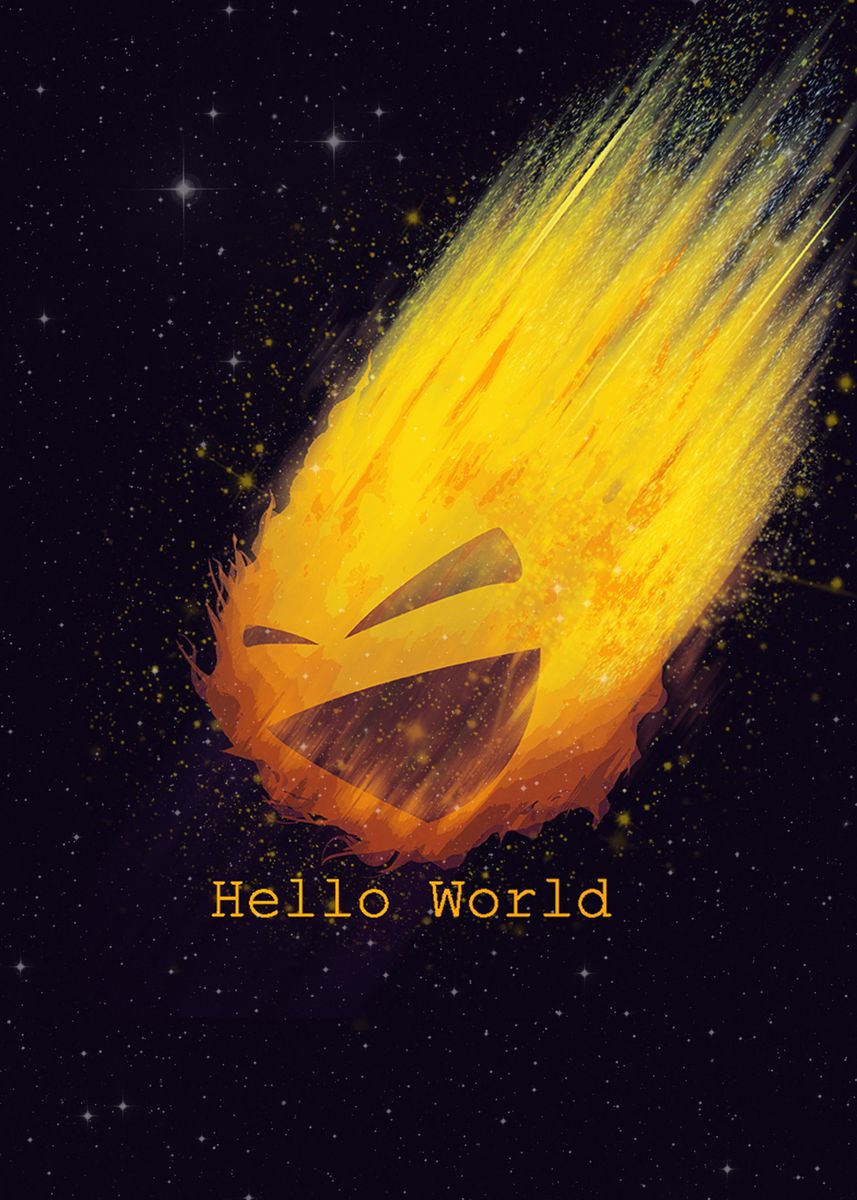 'Hello World' Poster, picture, metal print, paint by Martin Ivanov ...