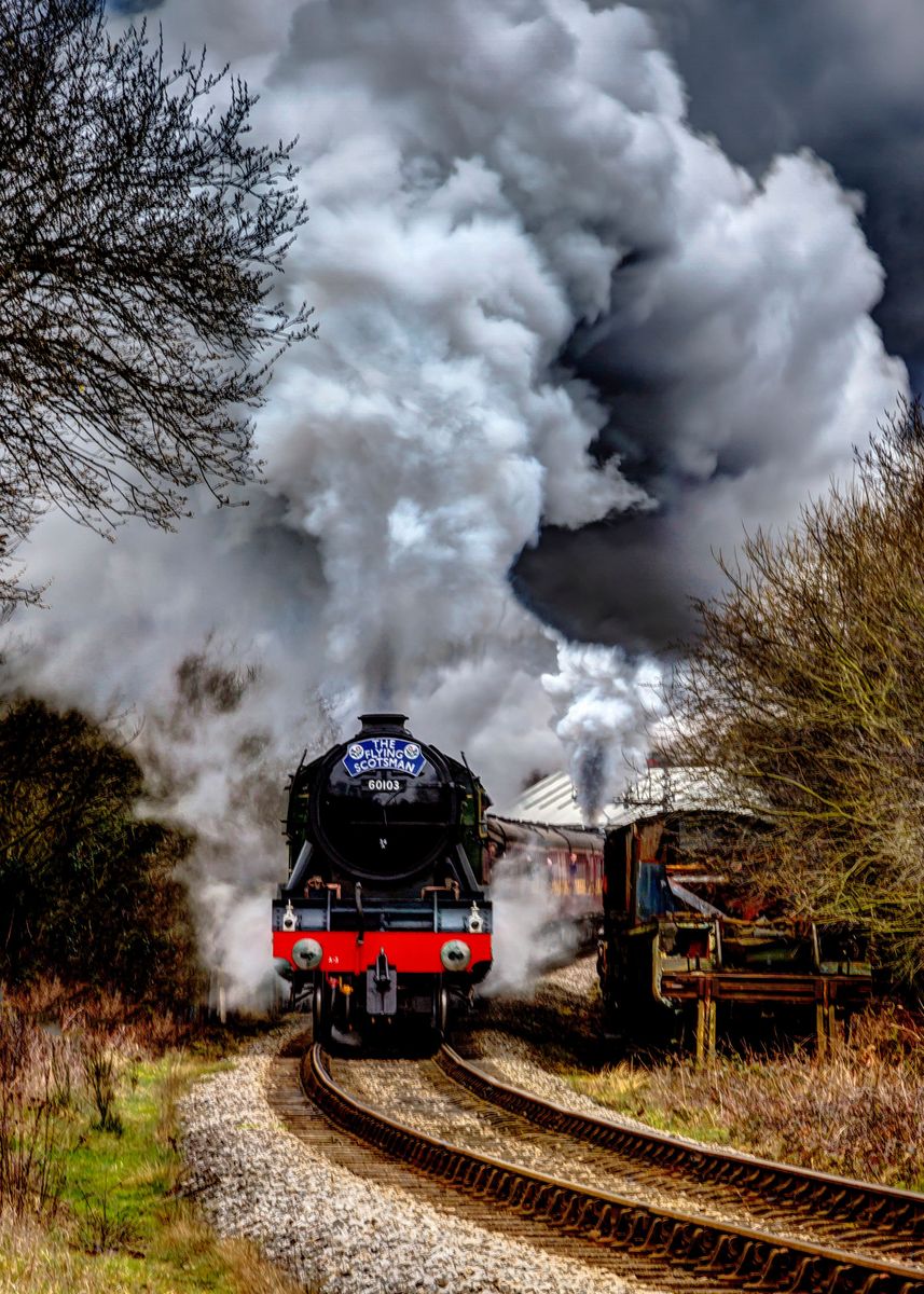 'The Flying Scotsman leaving Grosmont' Poster, picture, metal print ...