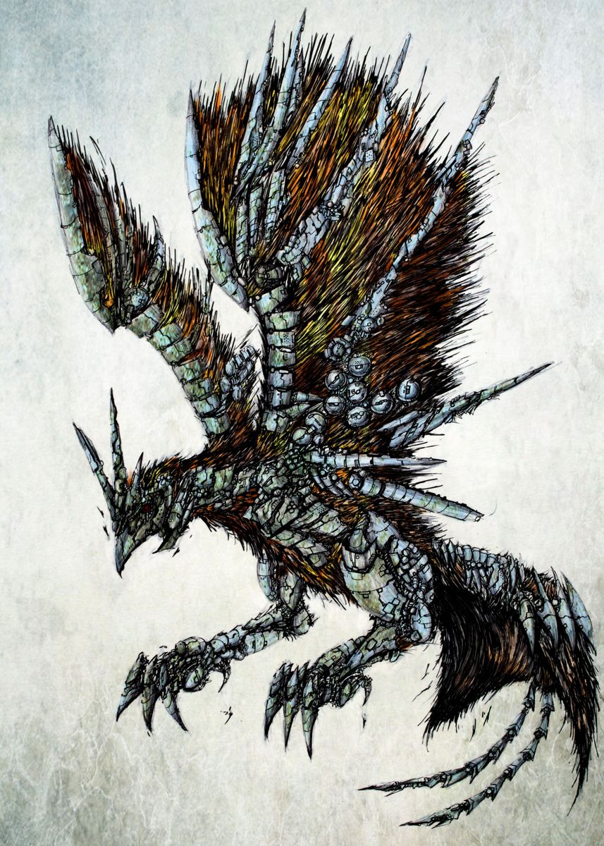 ''Chrome Bird'' Poster by Al Santiago | Displate